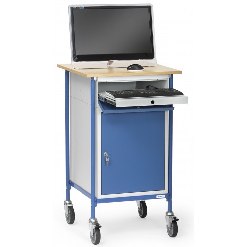 Pupitre pour ordinateur avec caisson - Equipement-manutention.com